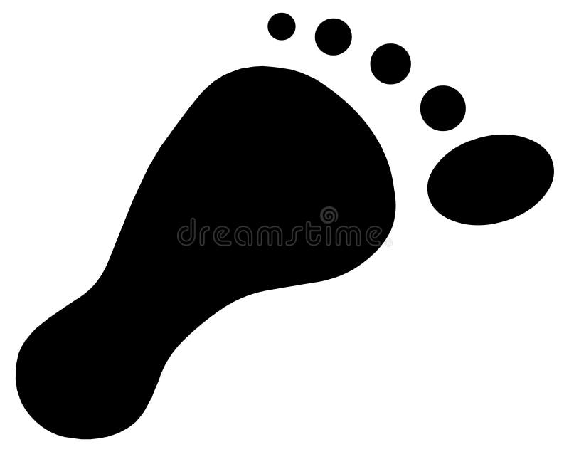 Footprint Silhouette Stock Photos - Image: 5035583
