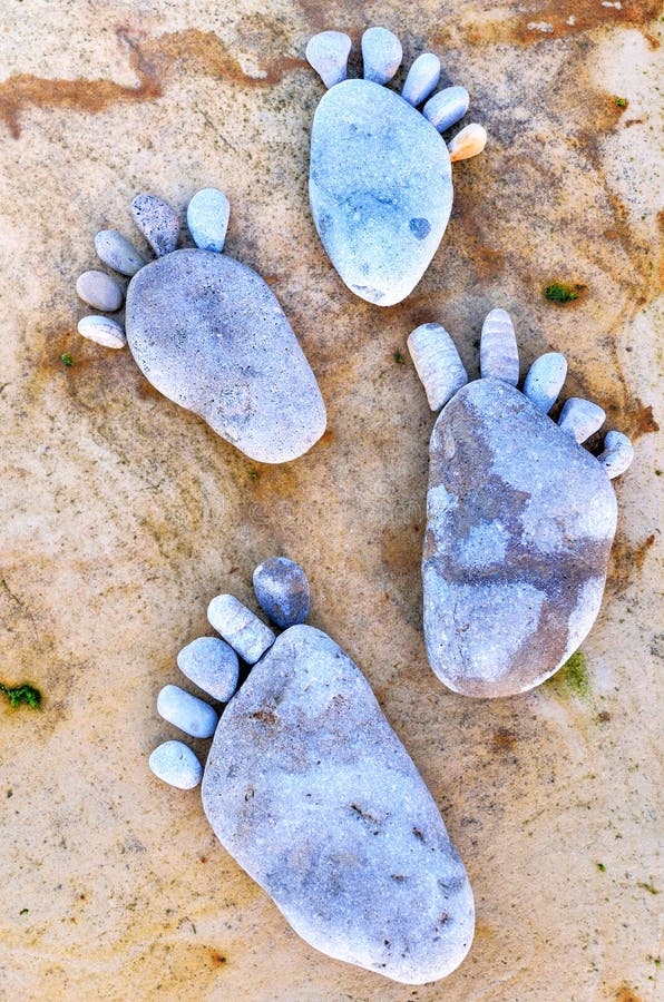 Footprint of stones stock photo. Image of stony, like - 46544964