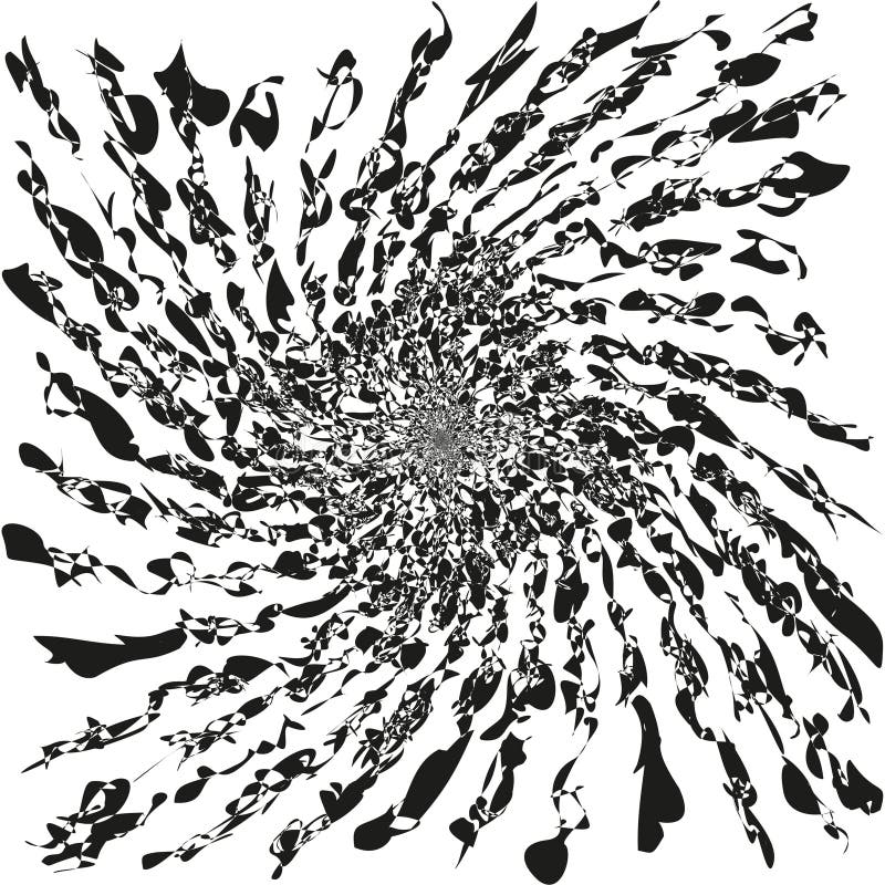 Footprint Swirl Vector. Spiral Movement Symbol. Abstract Trail Shape ...