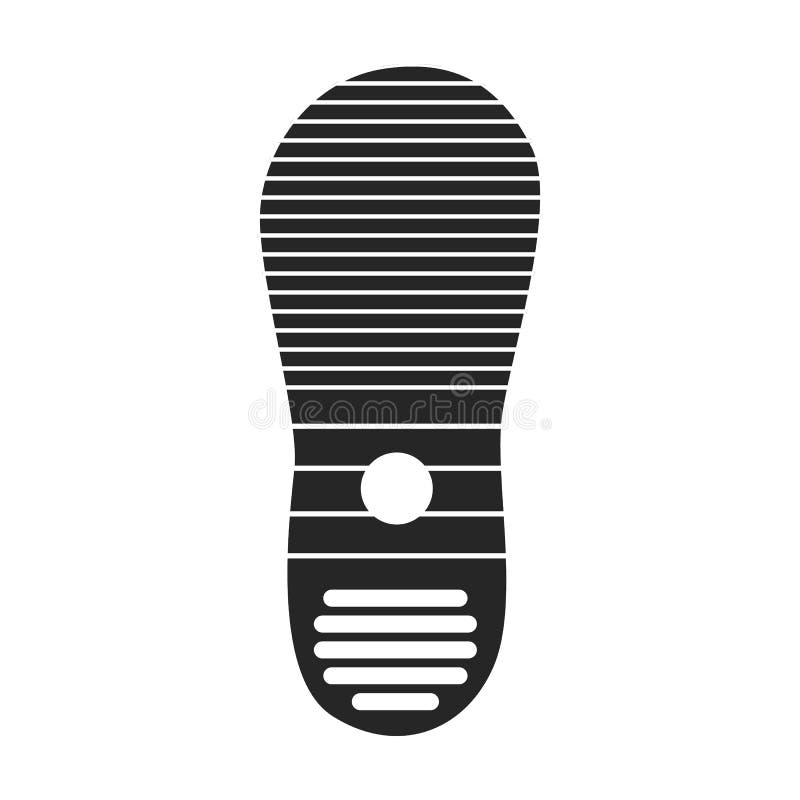 Footprint Vector Icon.Cartoon Vector Icon Isolated on White Background ...