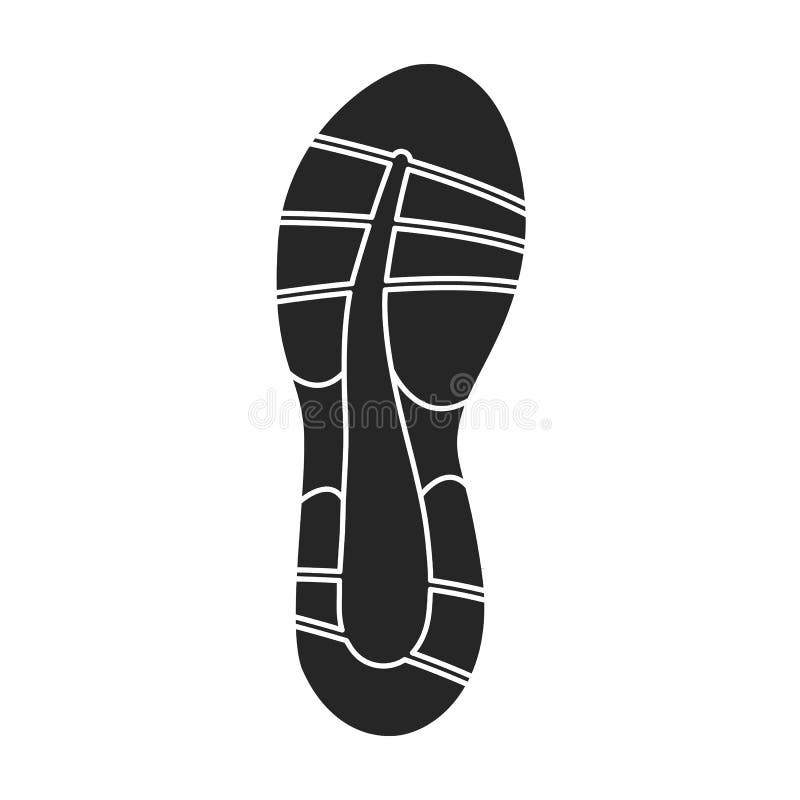 Footprint Vector Icon.Cartoon Vector Icon Isolated on White Background ...