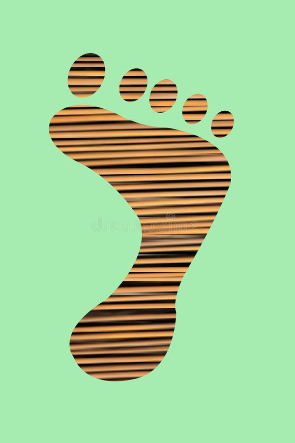 Footprint stock photo. Image of vegetation, heat, artificial - 57527828