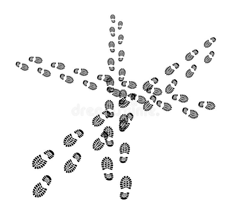 Tracking Footprints Stock Illustrations – 566 Tracking Footprints Stock ...