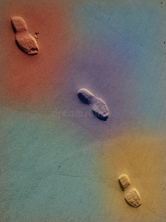 Footprints stock photo. Image of life, escape, solitude - 482298