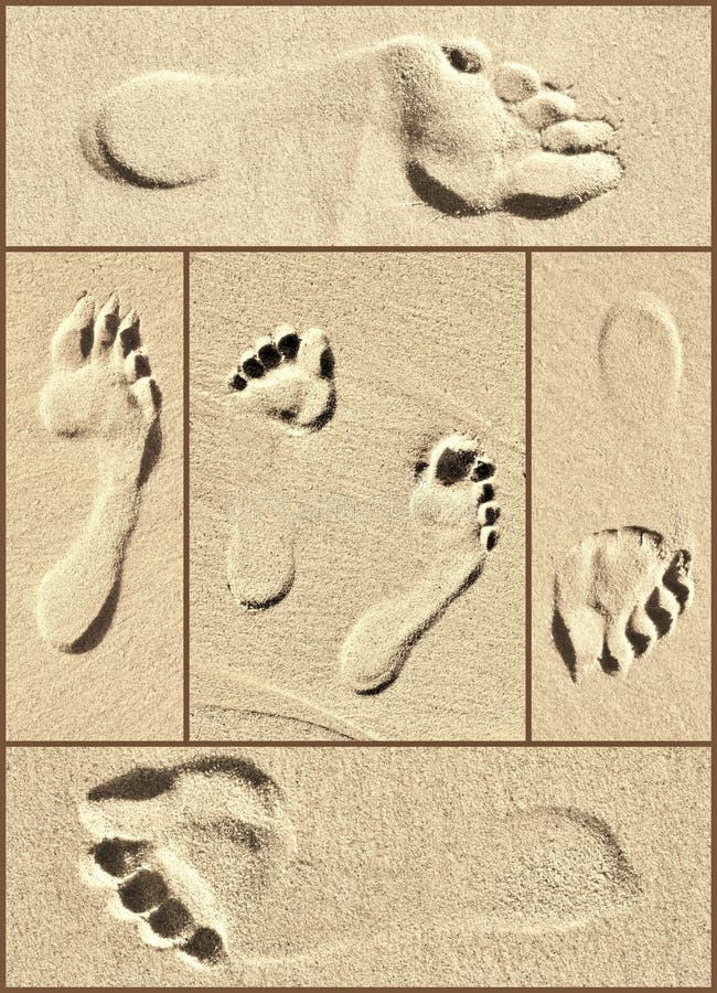 Footprints stock image. Image of south, light, toes, footprint - 36460311
