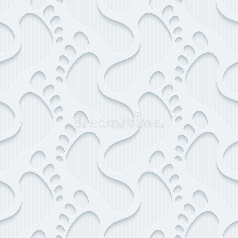 Footprints 3d Seamless Wallpaper. Stock Vector - Illustration of paint ...