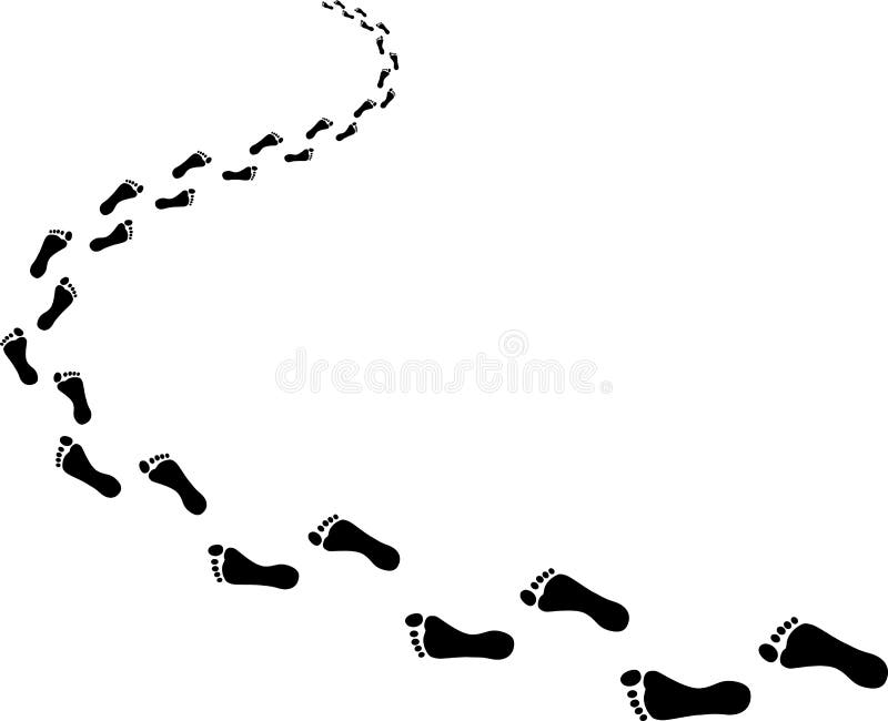 Footprints stock vector. Illustration of clip, pitch - 31811888