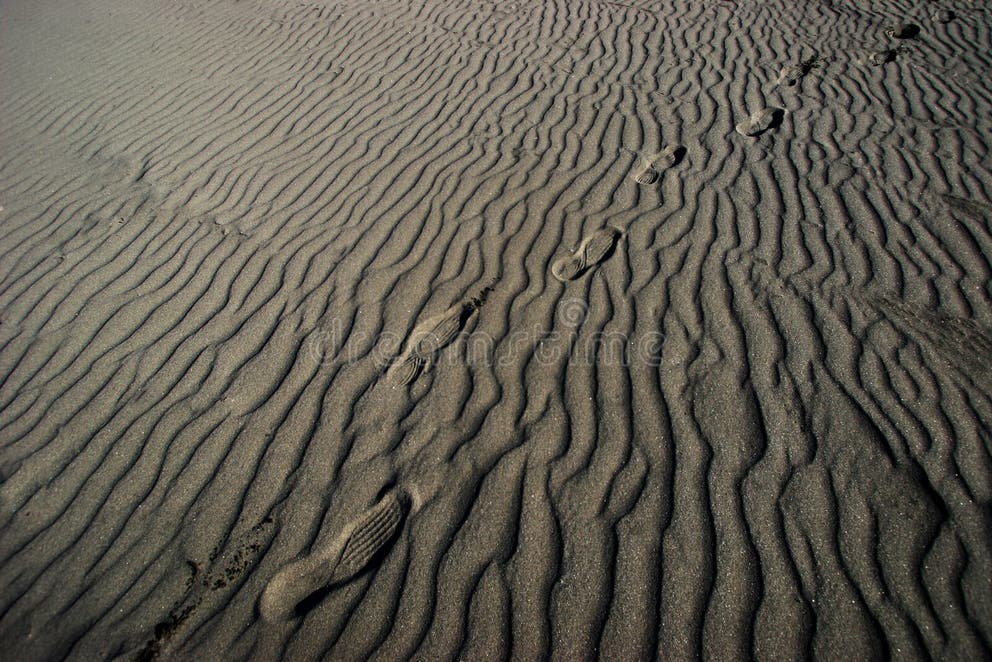Footprints in natural sand stock photo. Image of ripple - 839492