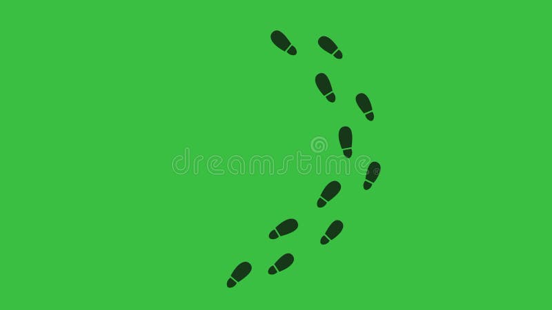 Footprints of People Walking. Stock Footage - Video of footprint, black ...