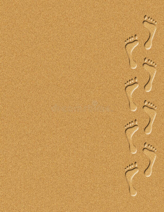 Footprints Sand Stock Illustrations – 701 Footprints Sand Stock ...