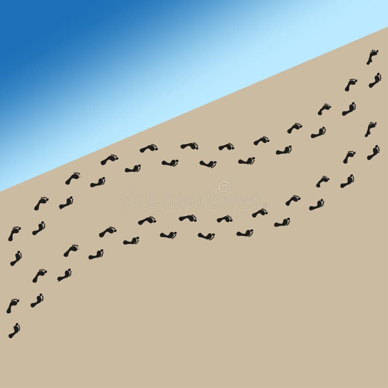Individual Footsteps Stock Illustrations – 52 Individual Footsteps ...