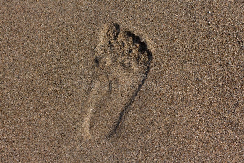Wet Male Footprints on Concrete Surface Stock Image - Image of ...