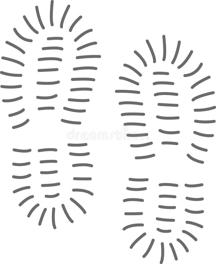 Footprints of Shoes Doodle stock vector. Illustration of foot - 327810938