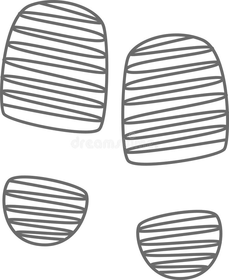 Footprints of Shoes Doodle stock vector. Illustration of step - 327811979