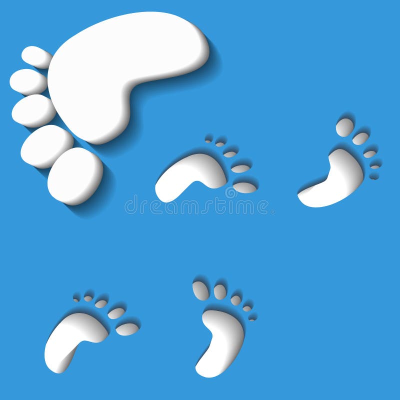 Footprints. Vector stock vector. Illustration of steps - 50995045