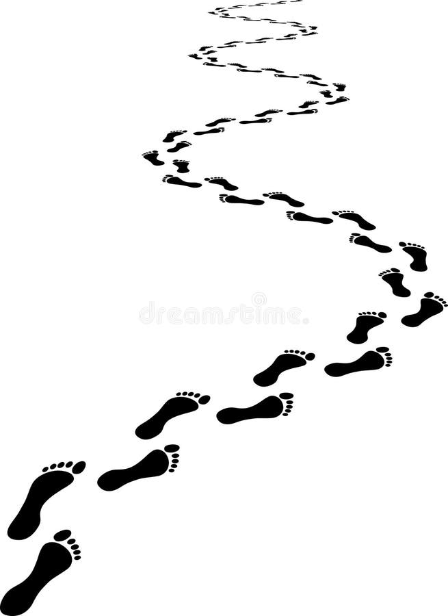 Footprints stock vector. Illustration of clip, pitch - 31811888