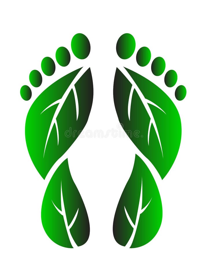 Foot leaf logo stock vector. Illustration of growth - 101767624