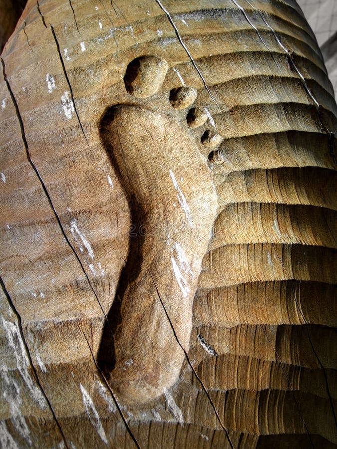 Footstep sculpted stock image. Image of footstep, brown - 14578169