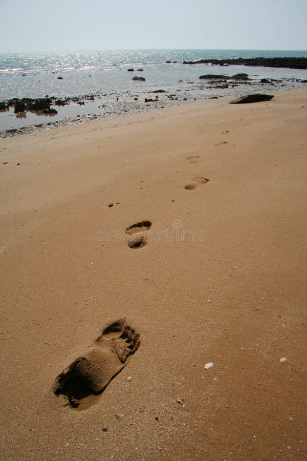 Footsteps stock image. Image of explore, sands, steps - 1599697