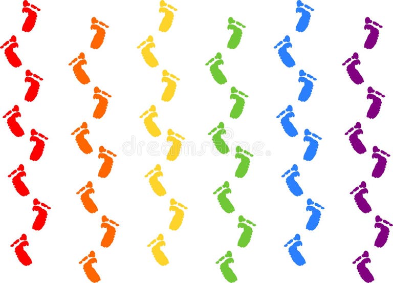 Red Footsteps Stock Illustrations – 488 Red Footsteps Stock ...