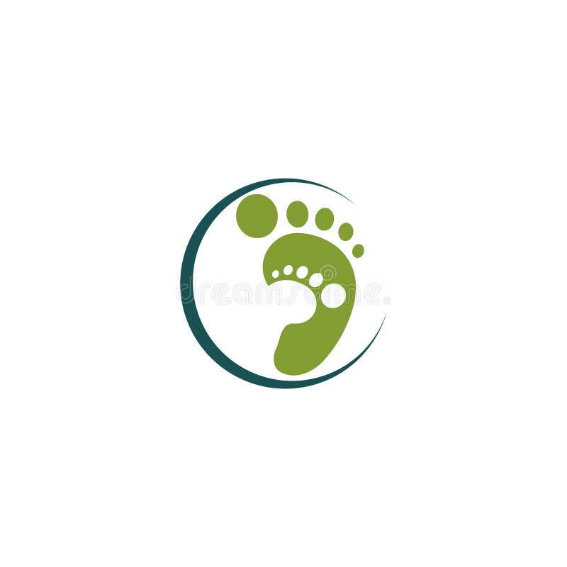 Footsteps Logo Icon Design Template Stock Illustration - Illustration ...