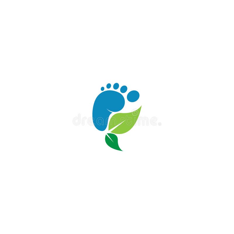 Footsteps Logo Icon Design Template Stock Illustration - Illustration ...