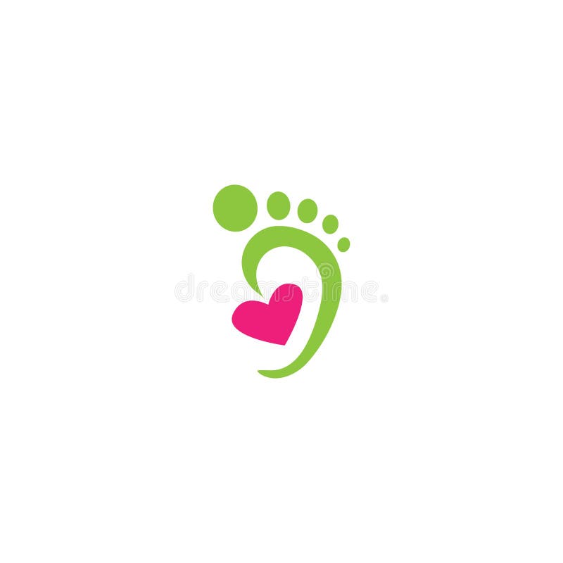 Footsteps Logo Icon Design Template Stock Vector - Illustration of ...