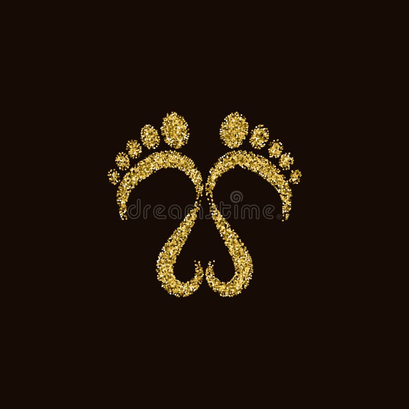 Footsteps logo icon stock vector. Illustration of prints - 90589039