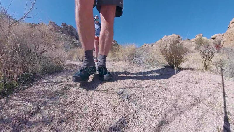 Footsteps Over Tiny Rocks on Trail Stock Footage - Video of travel ...
