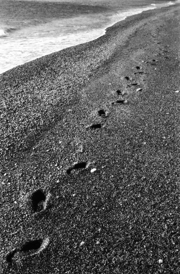 Footsteps stock image. Image of seaside, desert, nature - 147046499