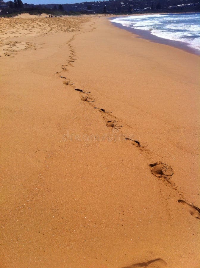 Footsteps into the Distance Stock Photo - Image of distance, nusa ...