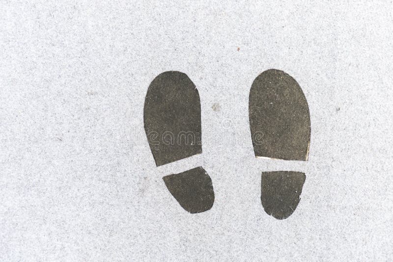 Footsteps sign stock image. Image of grey, footstep, print - 85278305