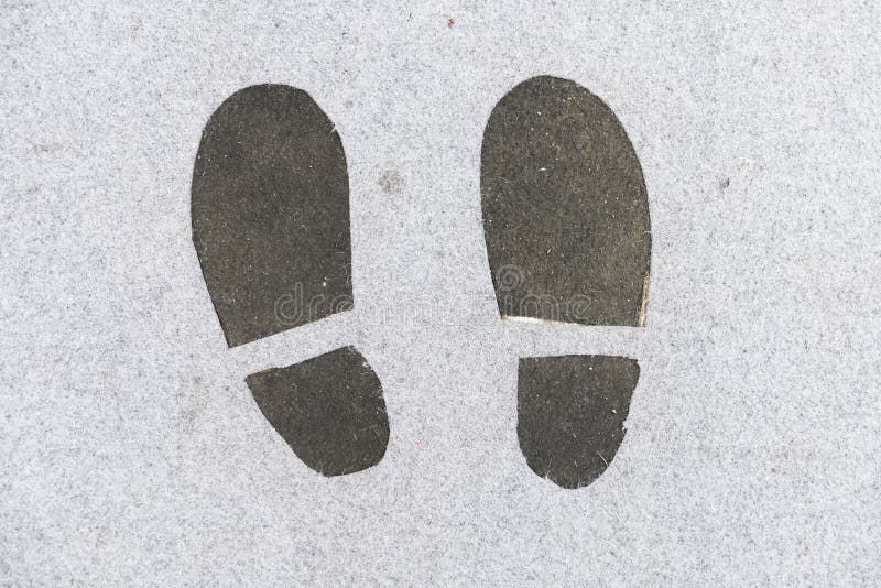 Footsteps sign stock image. Image of grey, footstep, print - 85278305