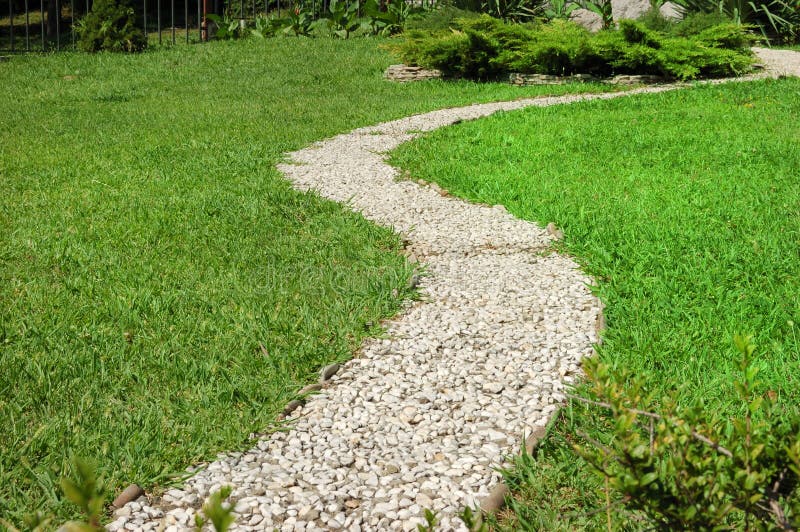 Footway in garden stock photo. Image of footway, material - 7302446