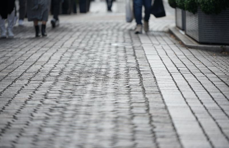 Footway stock photo. Image of japan, footway, town, pavement - 263309176