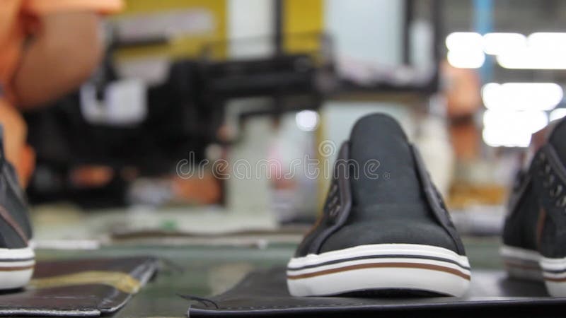 Shoe making process stock video. Video of manufacturing - 42664039
