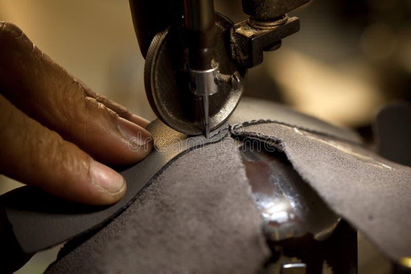 Shoe stitching stock image. Image of shoe, industry, footwear - 38832973
