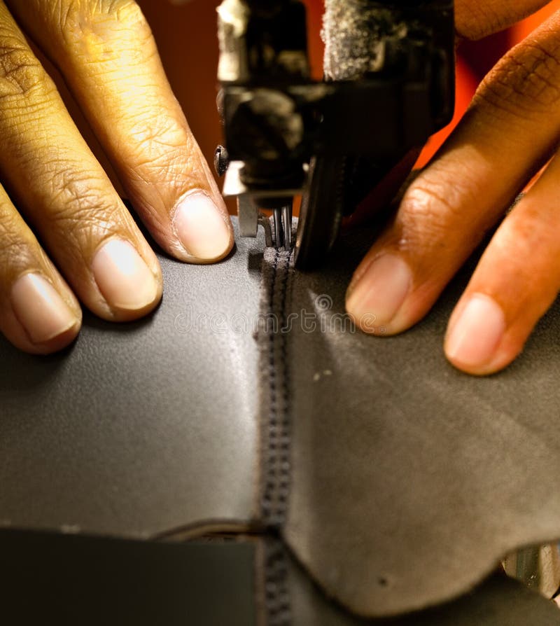 Shoe stitching stock image. Image of shoe, industry, footwear - 38832973