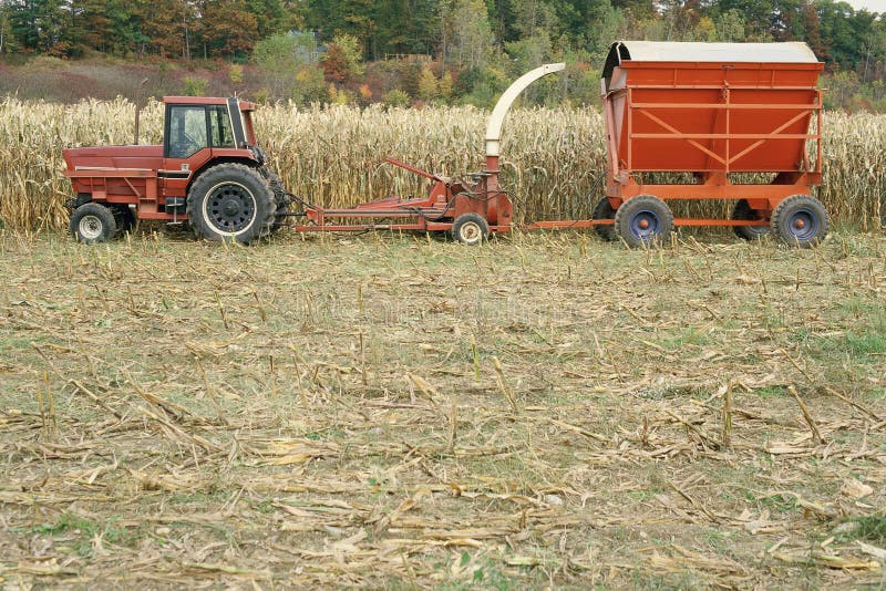 Forage harvester stock photo. Image of farmland, states - 23161076