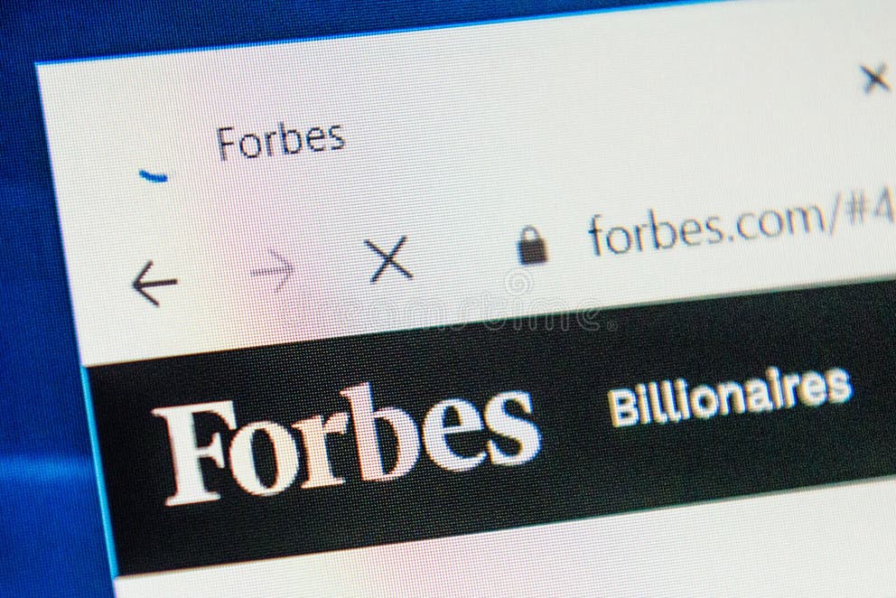Forbes.com Web Site. Selective Focus. Editorial Photography - Image of ...