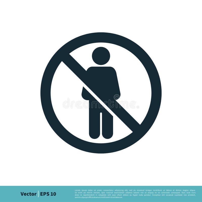 Forbidden Area Icon Vector Logo Template Illustration Design. Vector ...