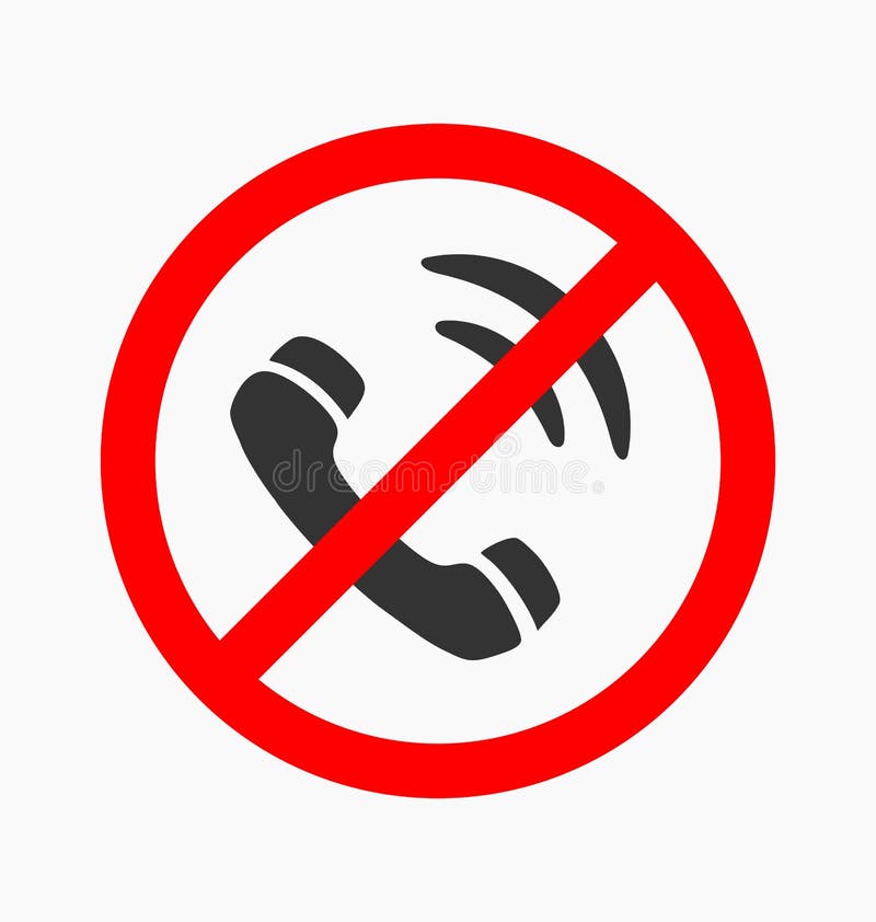 Forbidden call sign stock vector. Illustration of rule - 15734344