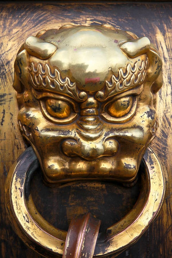 Chinese Door stock photo. Image of gold, chinese, beijing - 373356