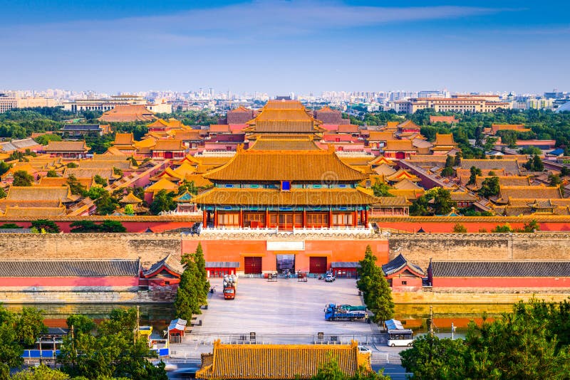 Forbidden City stock photo. Image of aerial, forbidden - 49922768