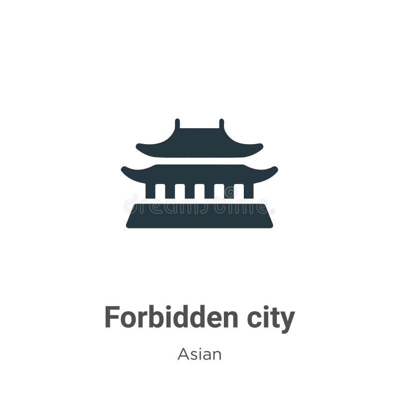 Forbidden City Icon in Filled, Thin Line, Outline and Stroke Style ... Forbidden City Icon in Filled, Thin Line, Outline and Stroke Style ...