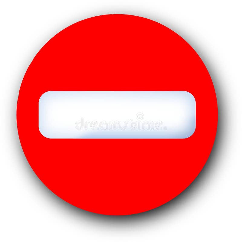 Forbidden direction icon stock illustration. Illustration of ...