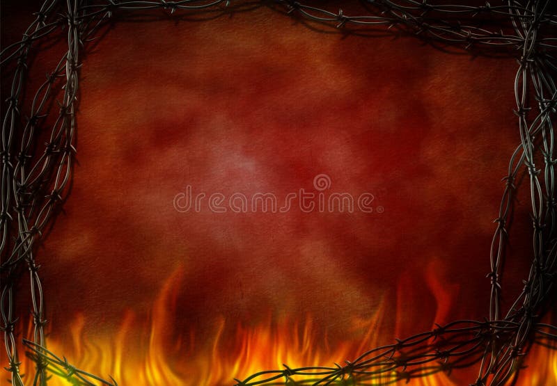 Barbed fire on a wall stock photo. Image of wire, borders - 40389822