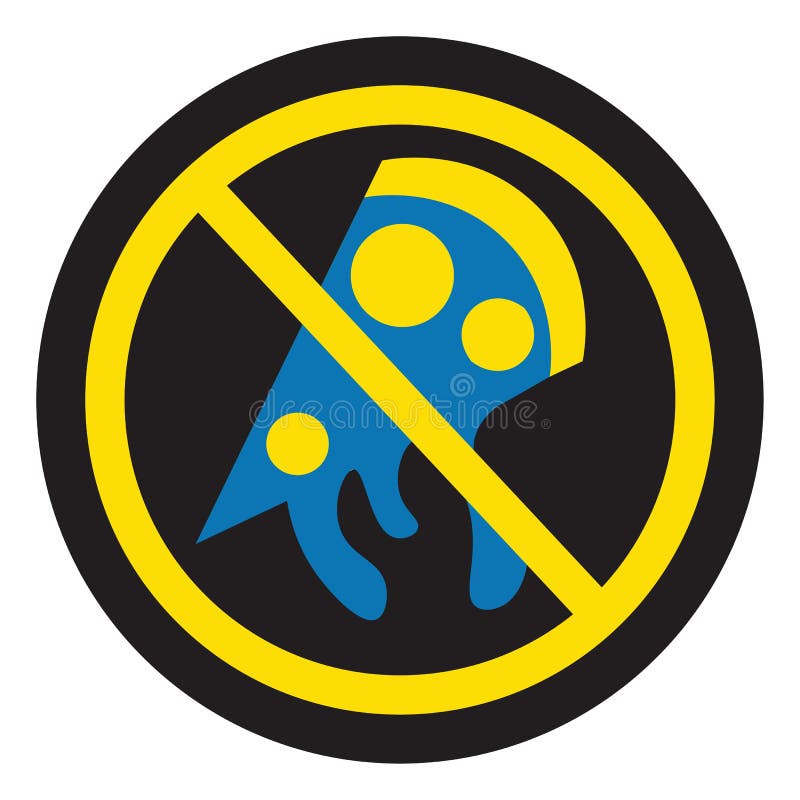 Forbidden food, icon stock vector. Illustration of round - 261060567