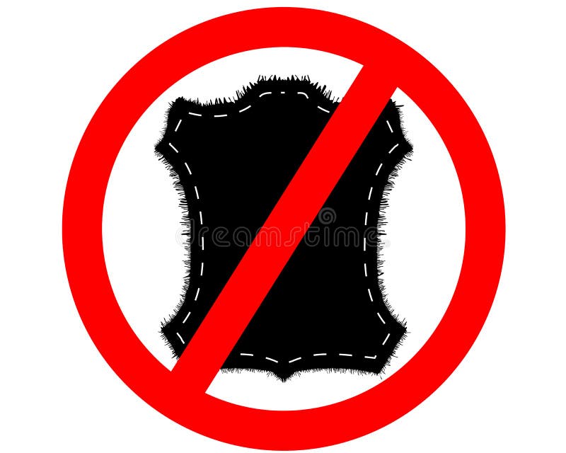 Forbidden fur stock illustration. Illustration of sign - 18824003