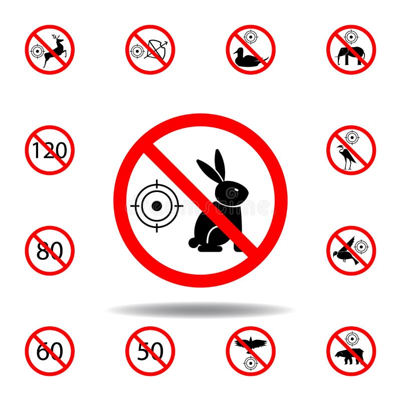 No Hunt, Forbidden Sign Stock , for Areas Where Hunting is Prohibited ...